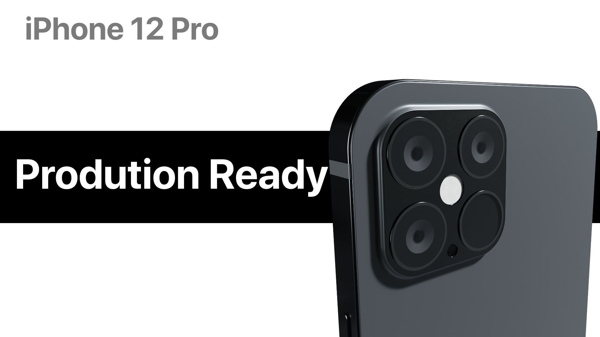 iPhone 12 Pro Space Gray 3D model | CGTrader