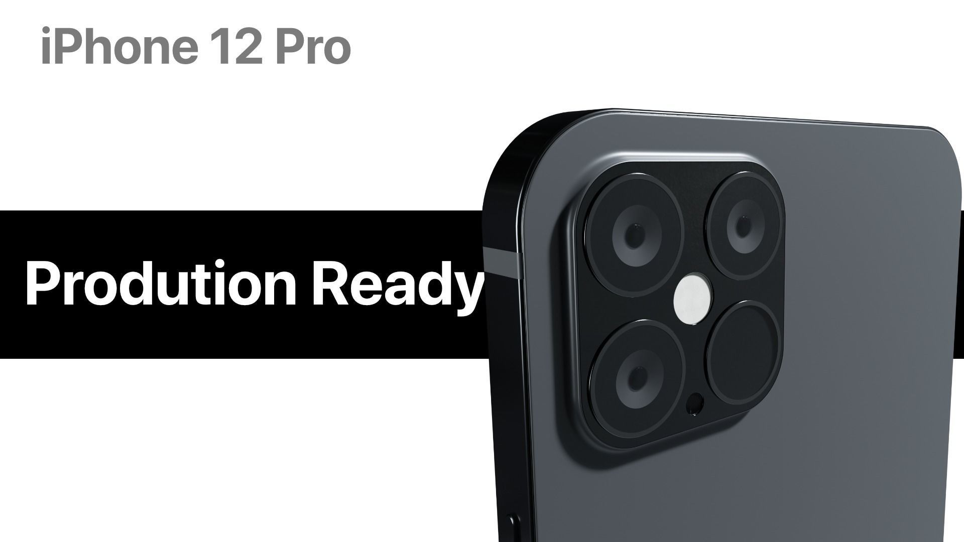 iPhone 12 Pro Max Space Gray 3D model | CGTrader