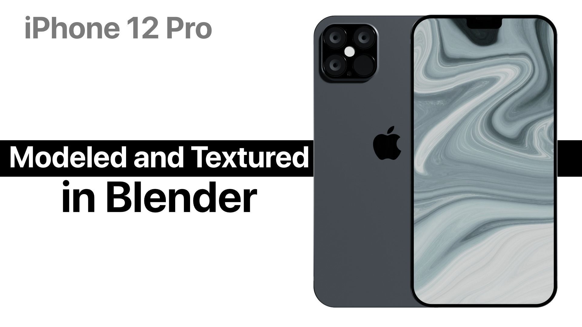 iPhone 12 Pro Max Space Gray 3D model | CGTrader