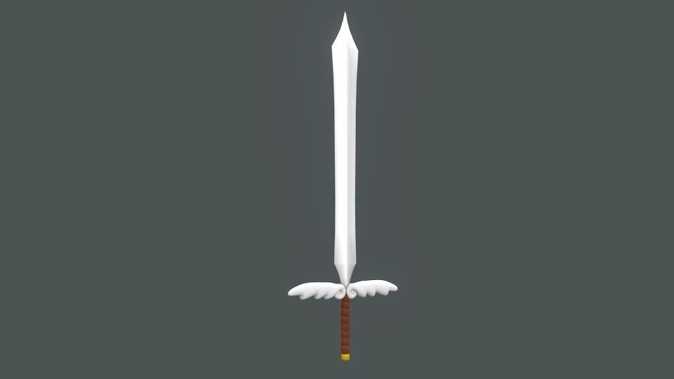 3D winged sword 3D model | CGTrader