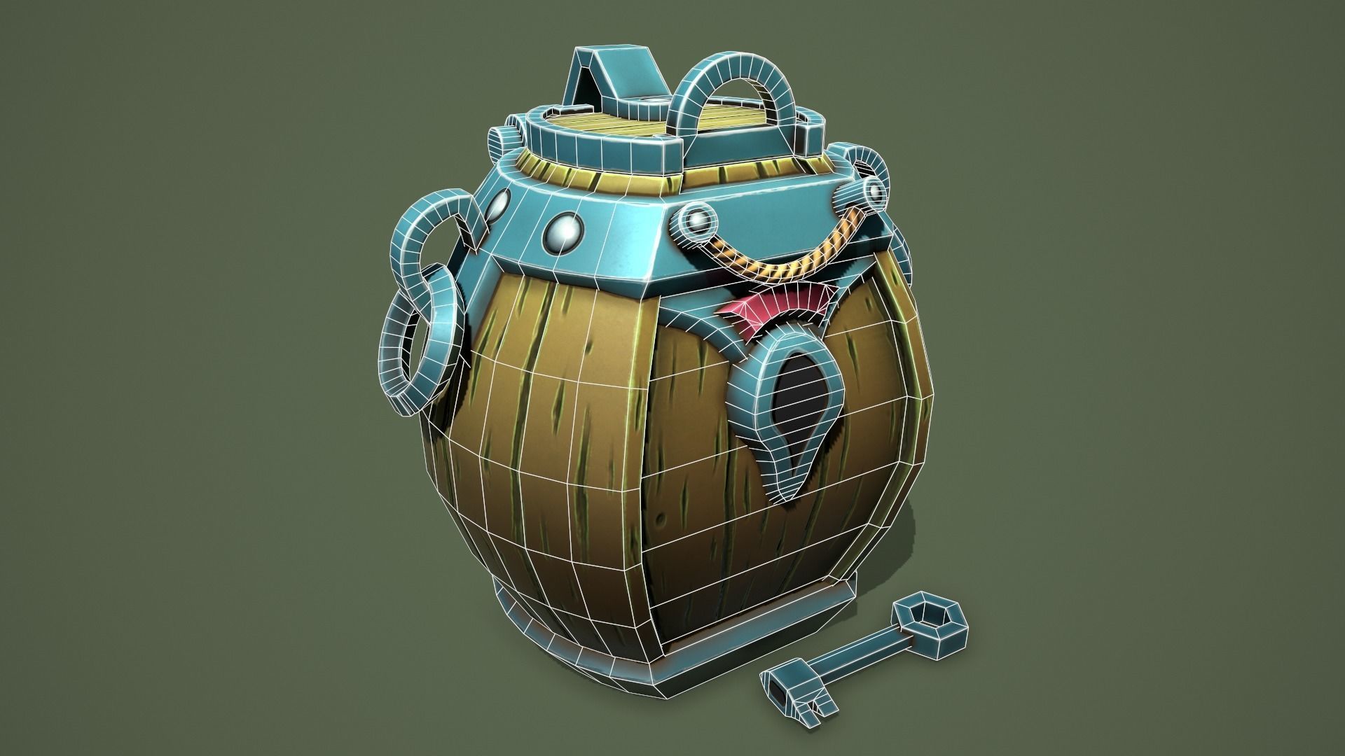 3D model Barrel chest VR / AR / low-poly | CGTrader