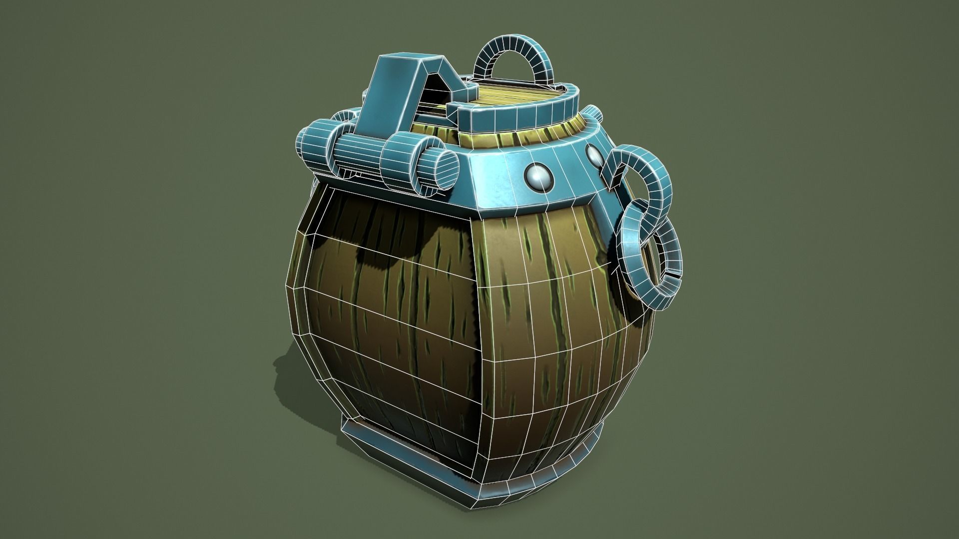 3D model Barrel chest VR / AR / low-poly | CGTrader