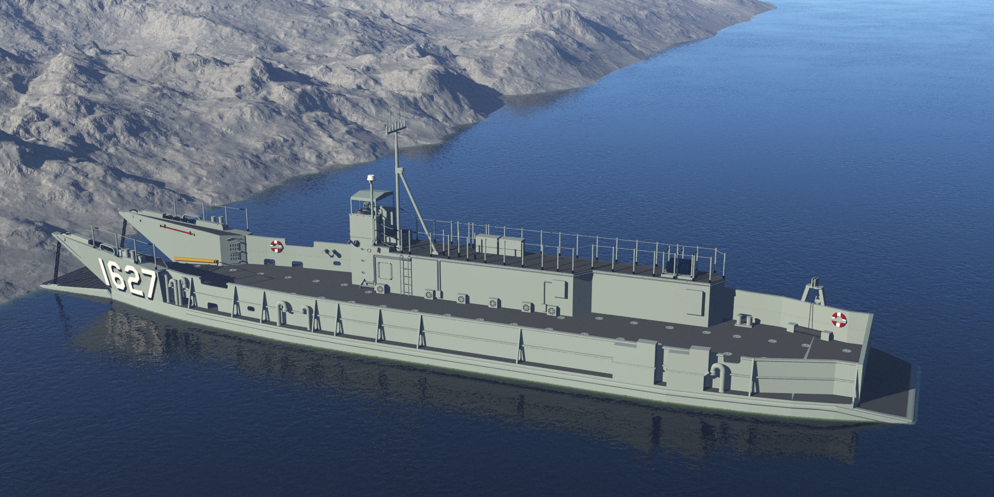 LCU1600 class US Japan partnership LCU1627 free 3D model | CGTrader