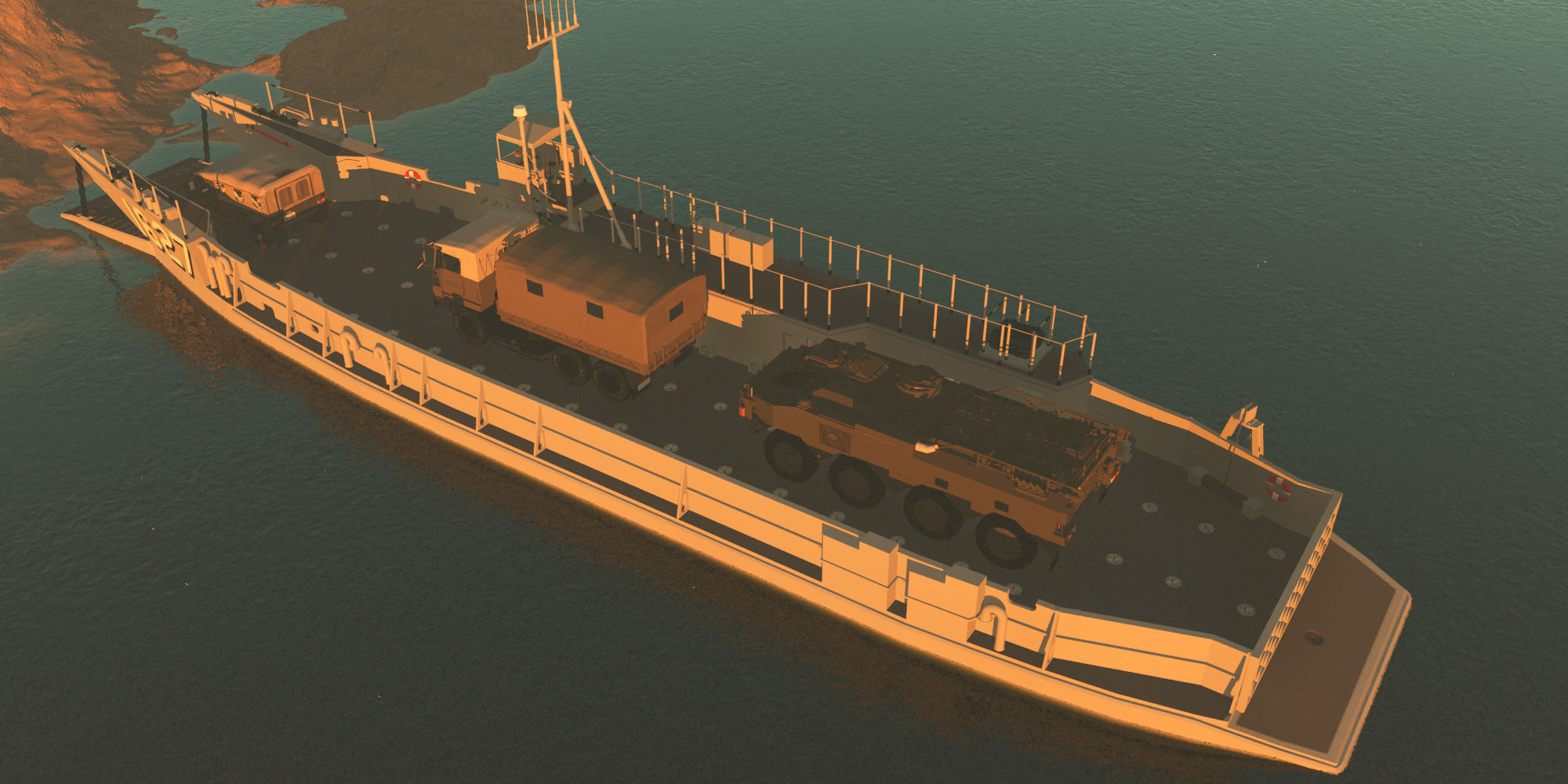 LCU1600 class US Japan partnership LCU1627 free 3D model | CGTrader