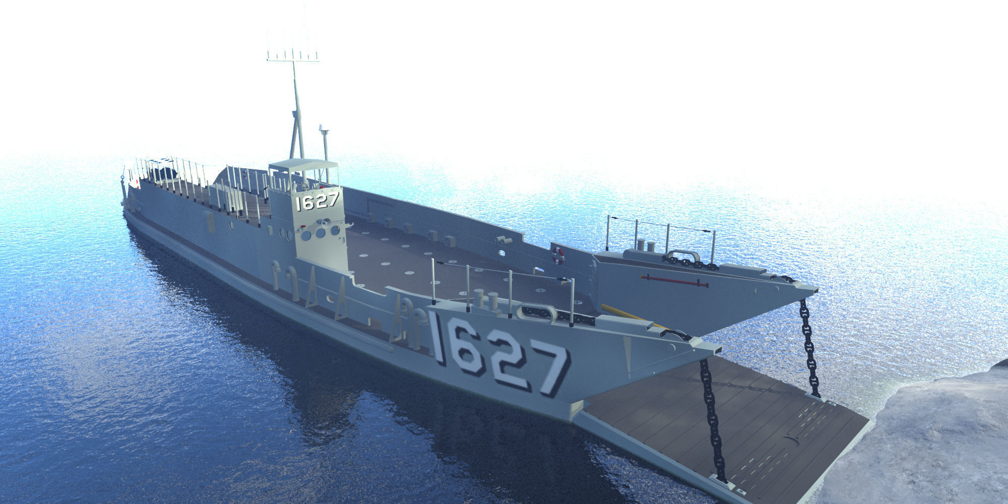 LCU1600 class US Japan partnership LCU1627 free 3D model | CGTrader