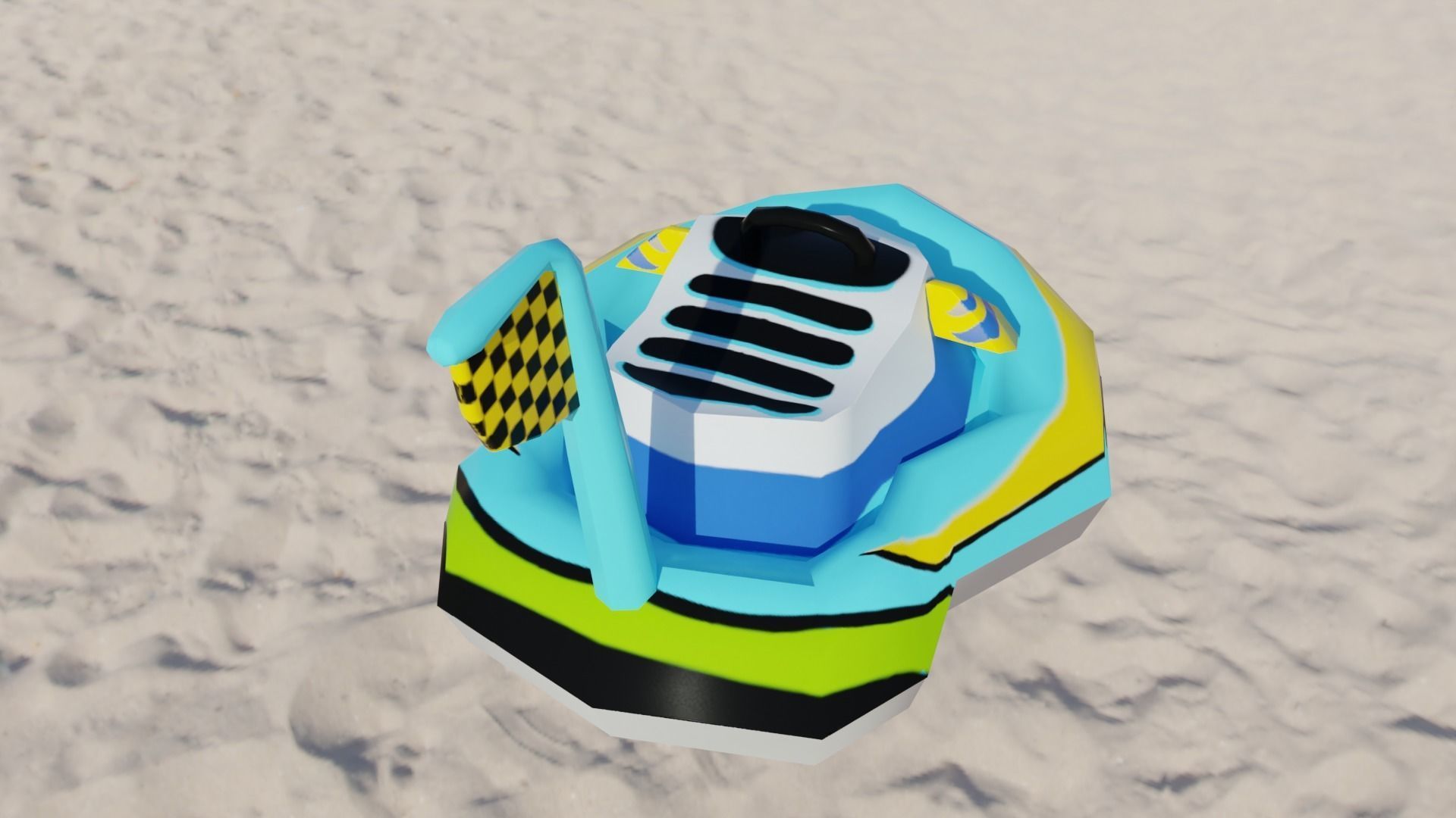 3D model Jet Ski Inflatable Toy VR / AR / low-poly | CGTrader