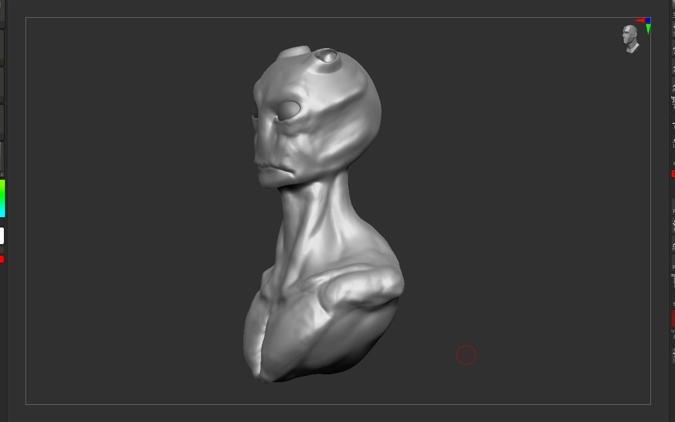 High Poly Alien in zbrush 3D model | CGTrader