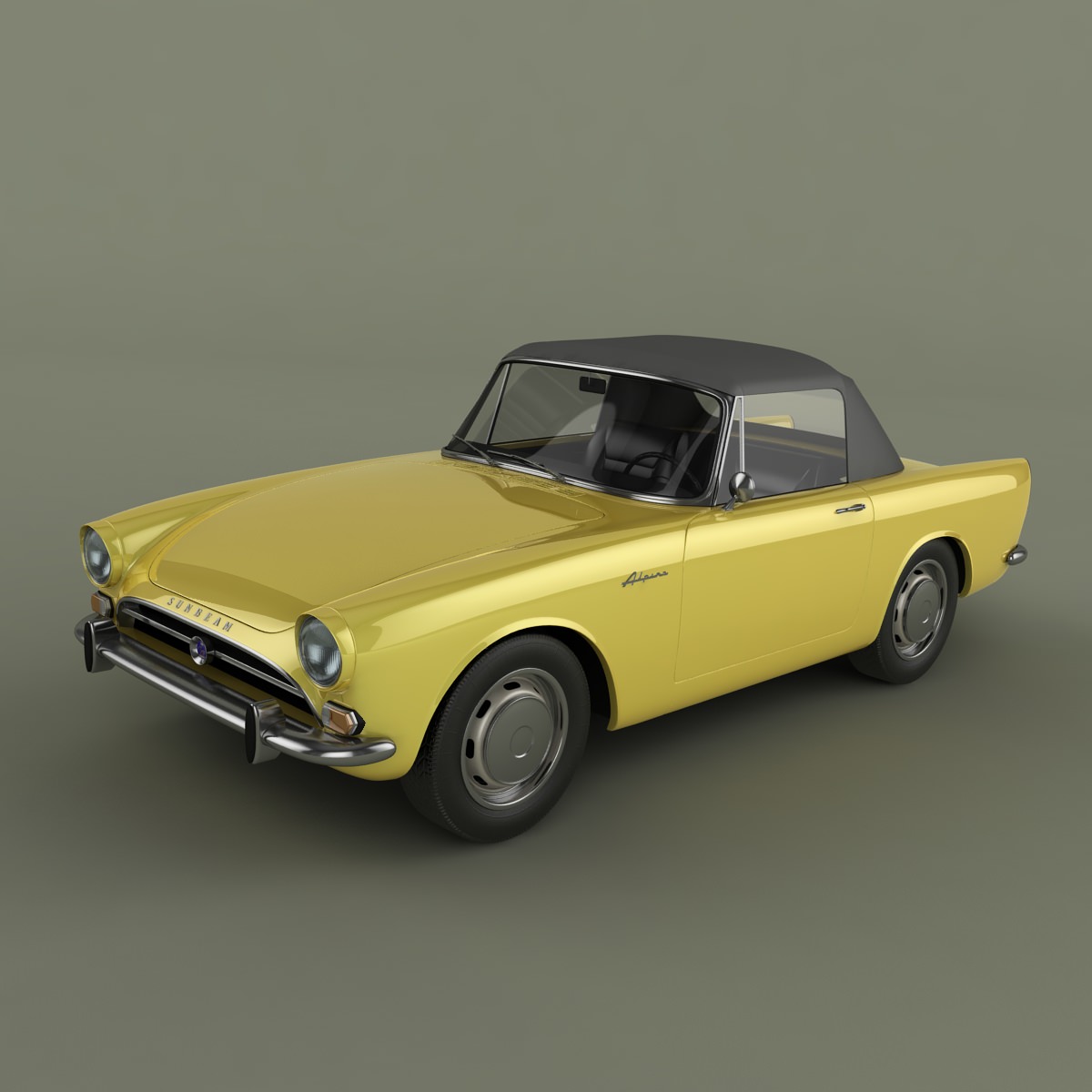 Sunbeam Alpine Series 4 3D model | CGTrader