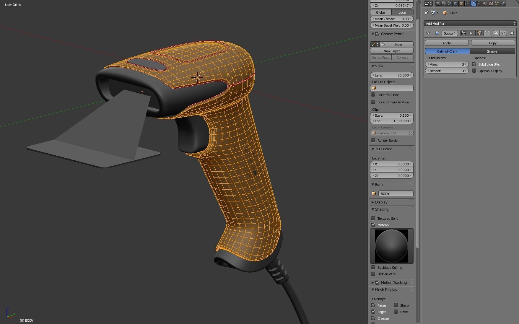 Barcode Scanner 3D model | CGTrader