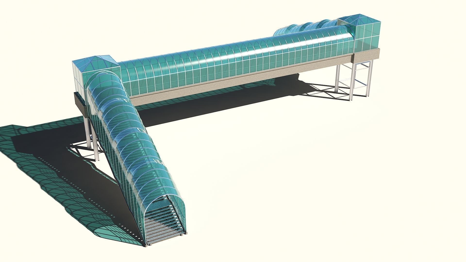 Road transition 3D model | CGTrader