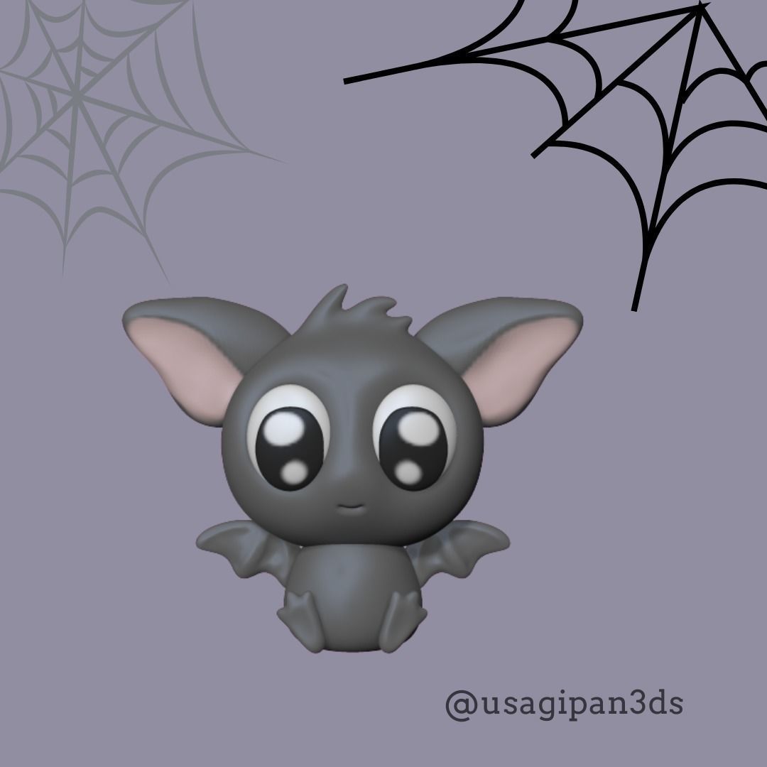 Cute Little Bat 3D model 3D printable | CGTrader