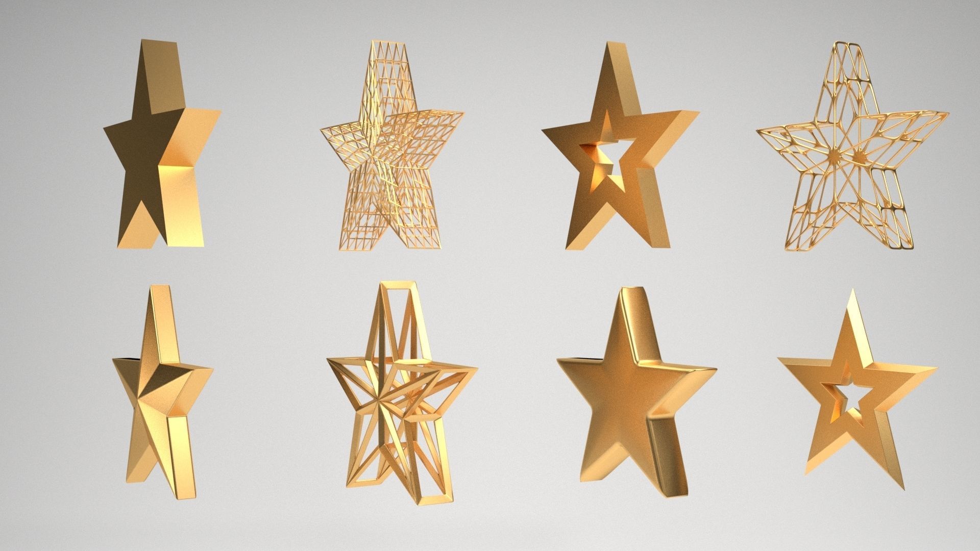 star shape 3D model | CGTrader