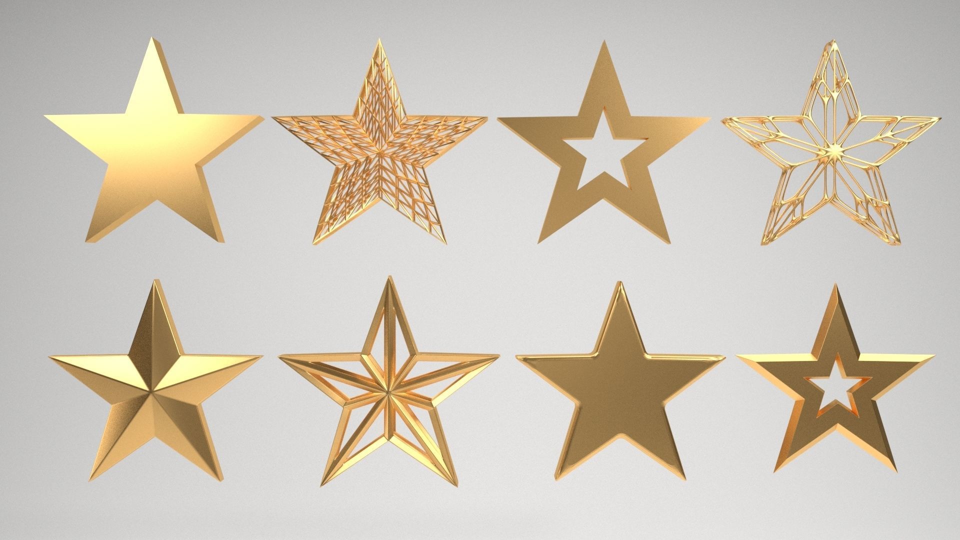 star shape 3D model | CGTrader