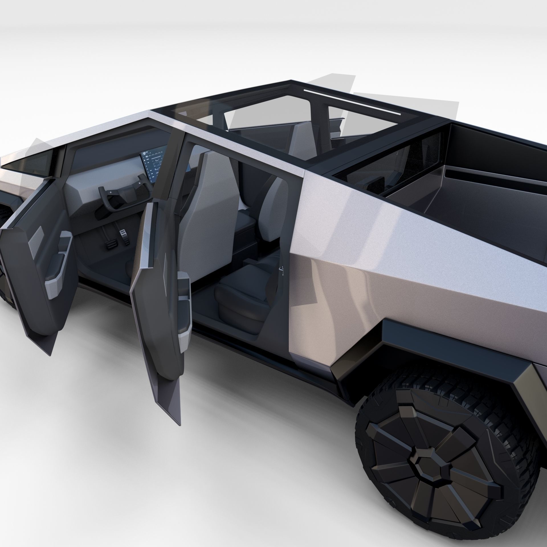 Full Tesla 2020 Vehicle Lineup with interiors 3D model | CGTrader