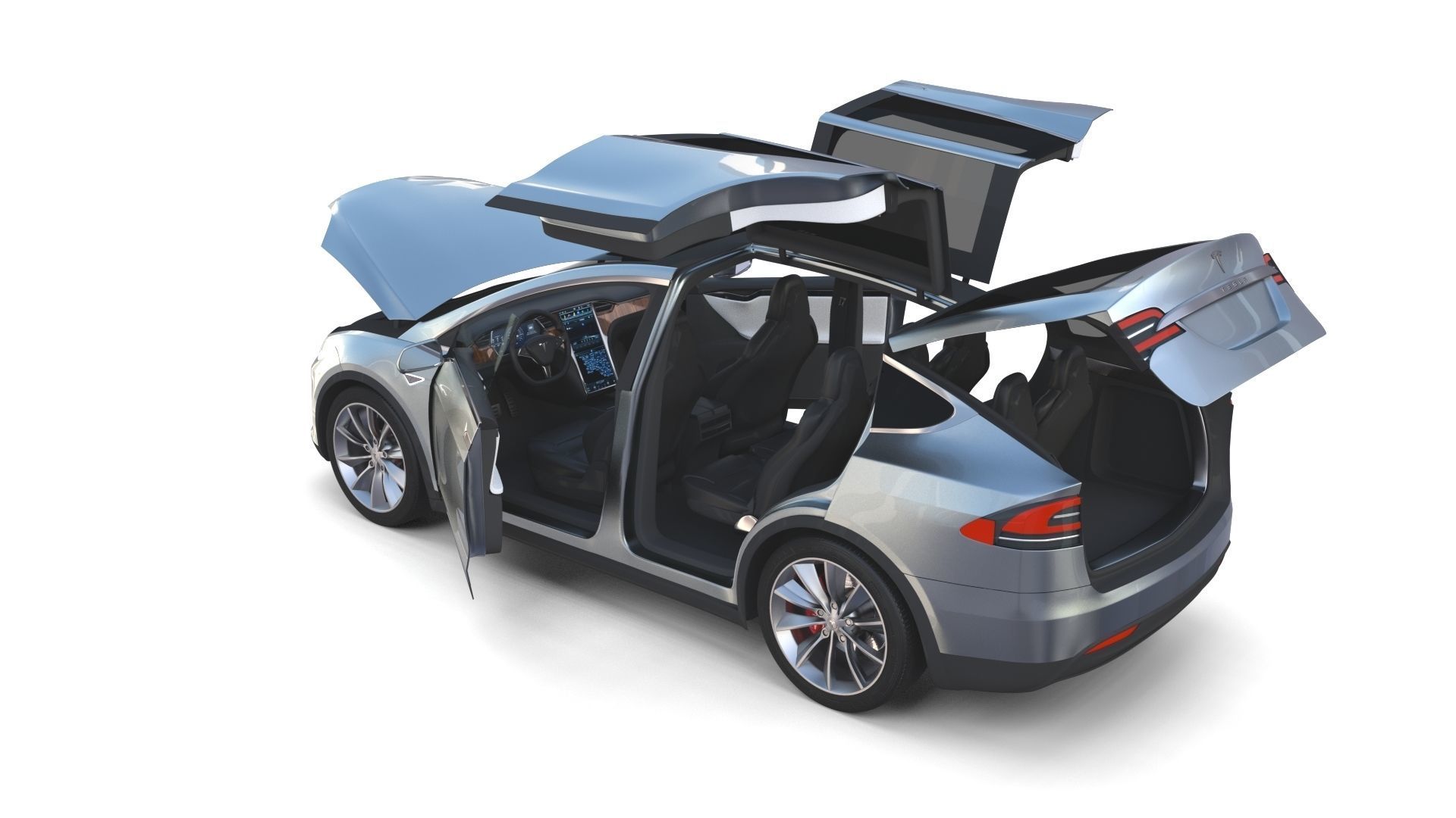 Full Tesla 2020 Vehicle Lineup with interiors 3D model | CGTrader