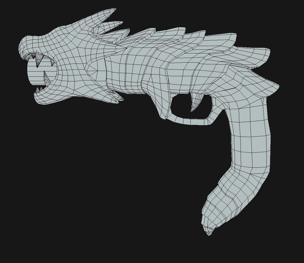 3D model Dragon Gun VR / AR / low-poly | CGTrader