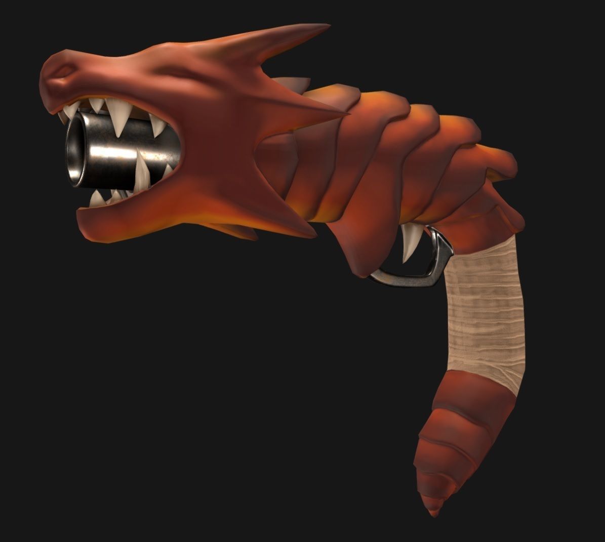 3D model Dragon Gun VR / AR / low-poly | CGTrader