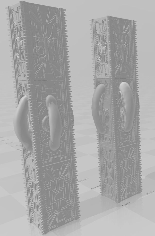 AVP Diorama Element Wall Panels 3D model 3D printable | CGTrader