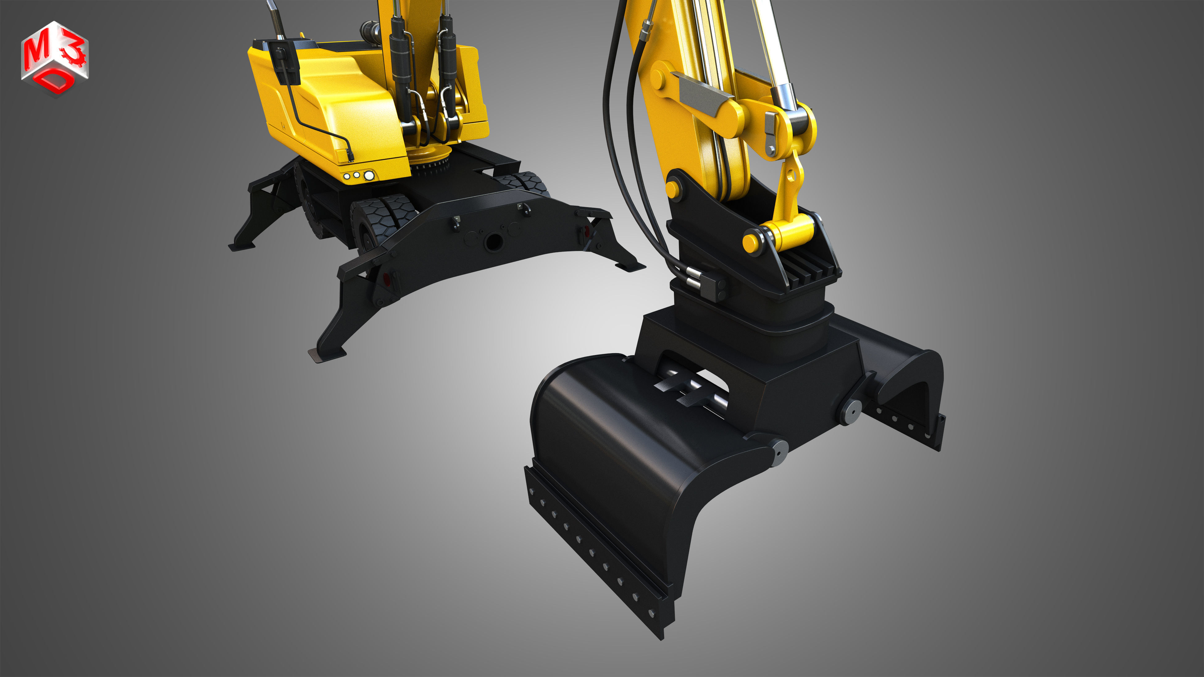 MH3022 Material Handler Vehicle 3D model | CGTrader