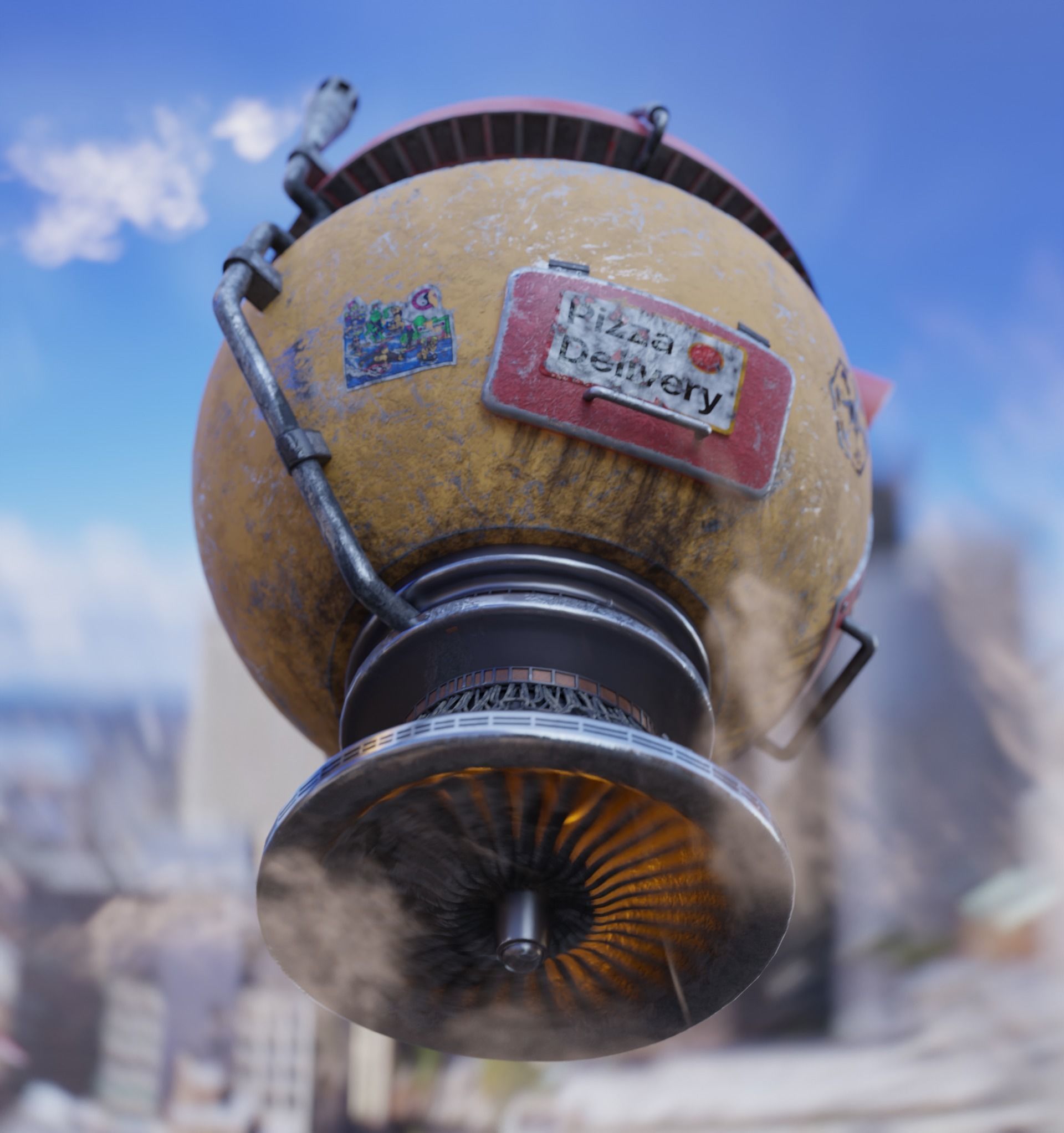 Pizza Delivery Robot free 3D model | CGTrader