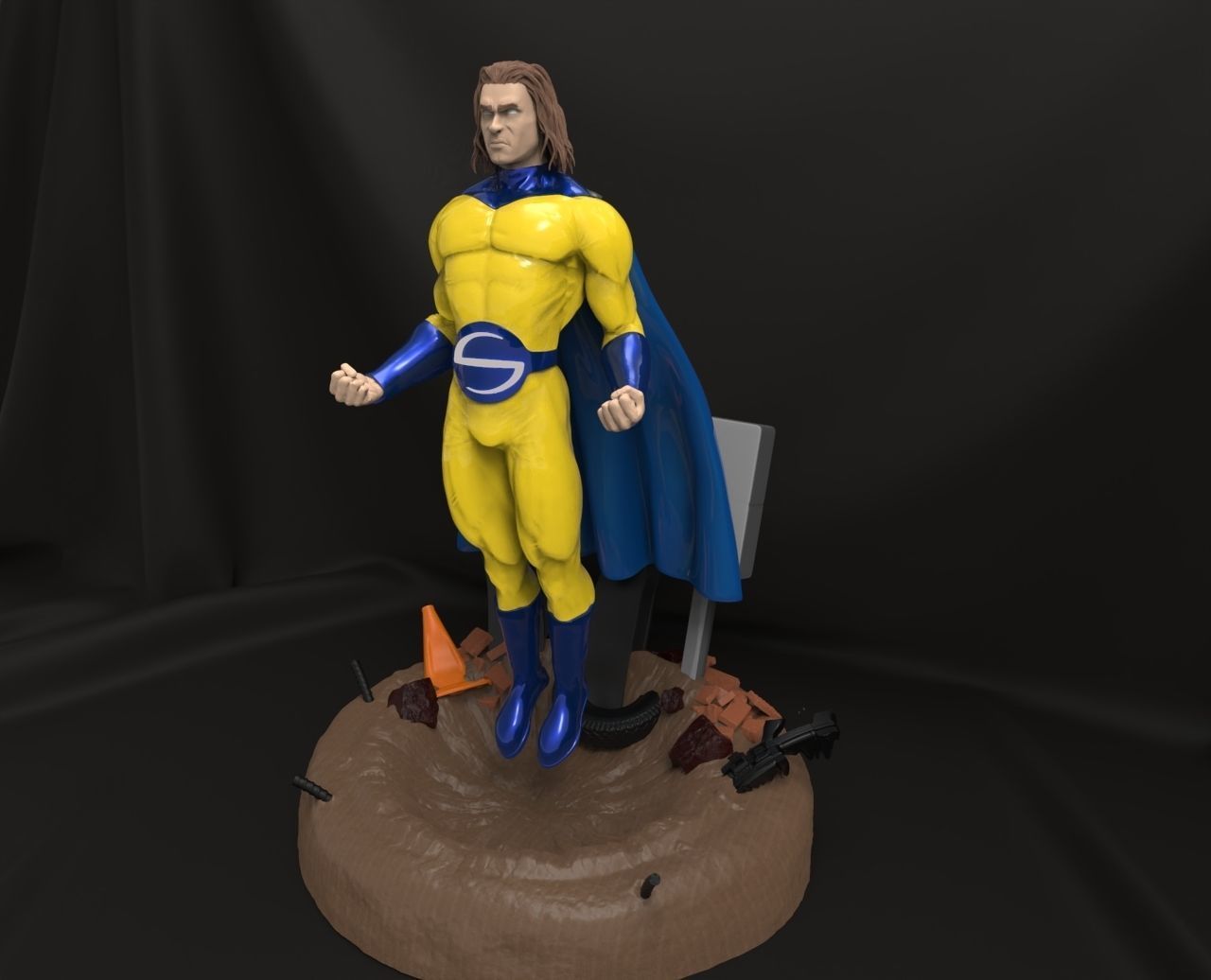 SENTRY 3D PRINTING FIGURINE ASSEMBLY 3D MODEL 3D model 3D printable ...