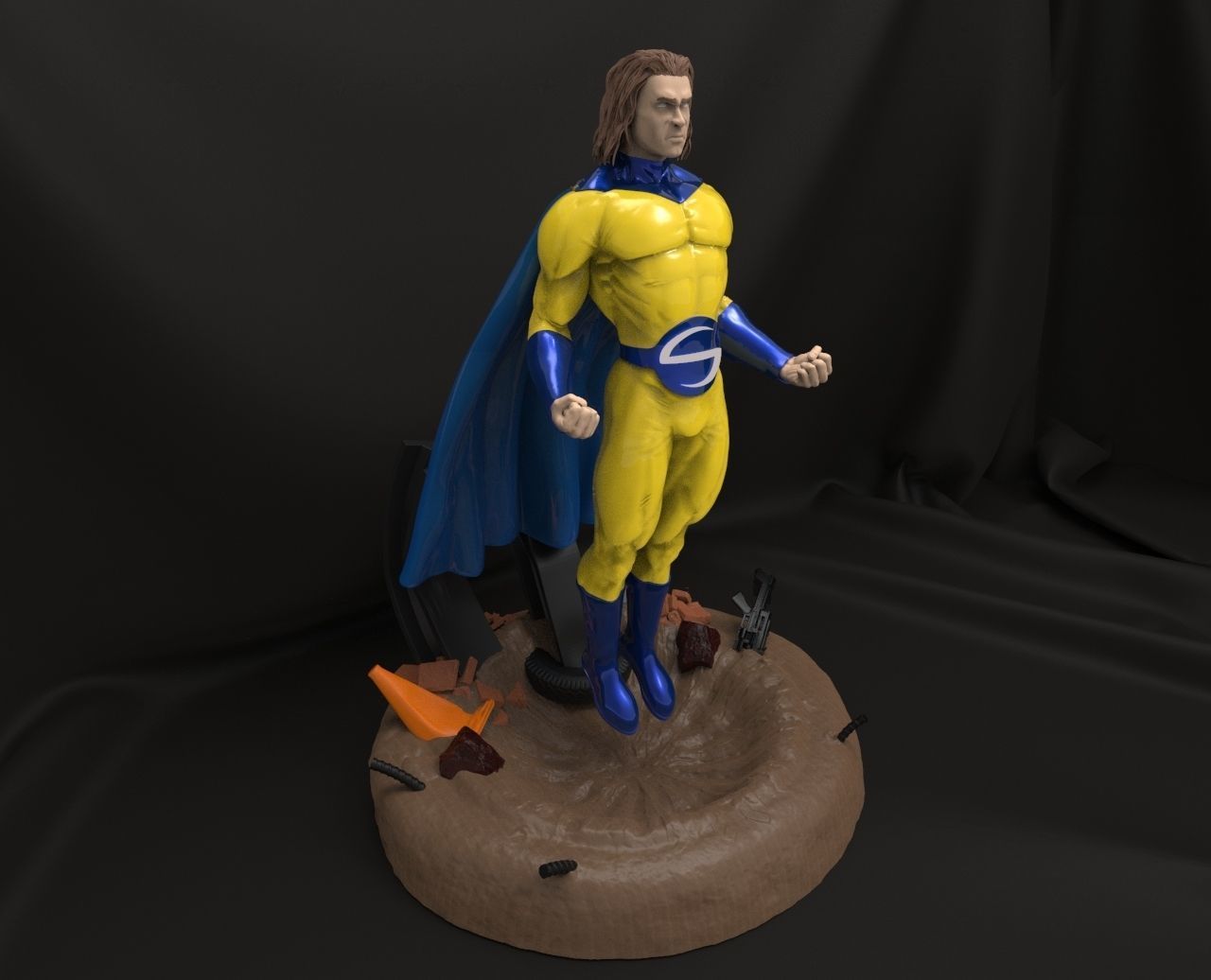 SENTRY 3D PRINTING FIGURINE ASSEMBLY 3D MODEL 3D model 3D printable ...