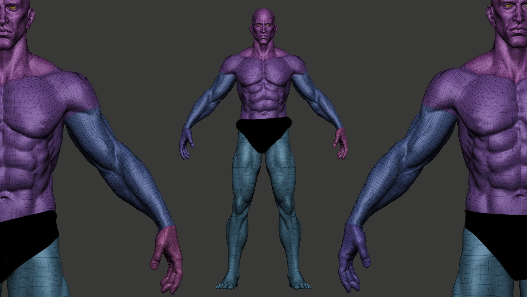 Superhero 3D Base Mesh 3D model | CGTrader
