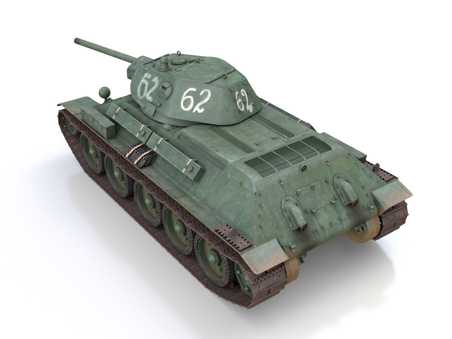 T-34-76 - Model 1941 -Soviet medium tank - 62 3D model | CGTrader