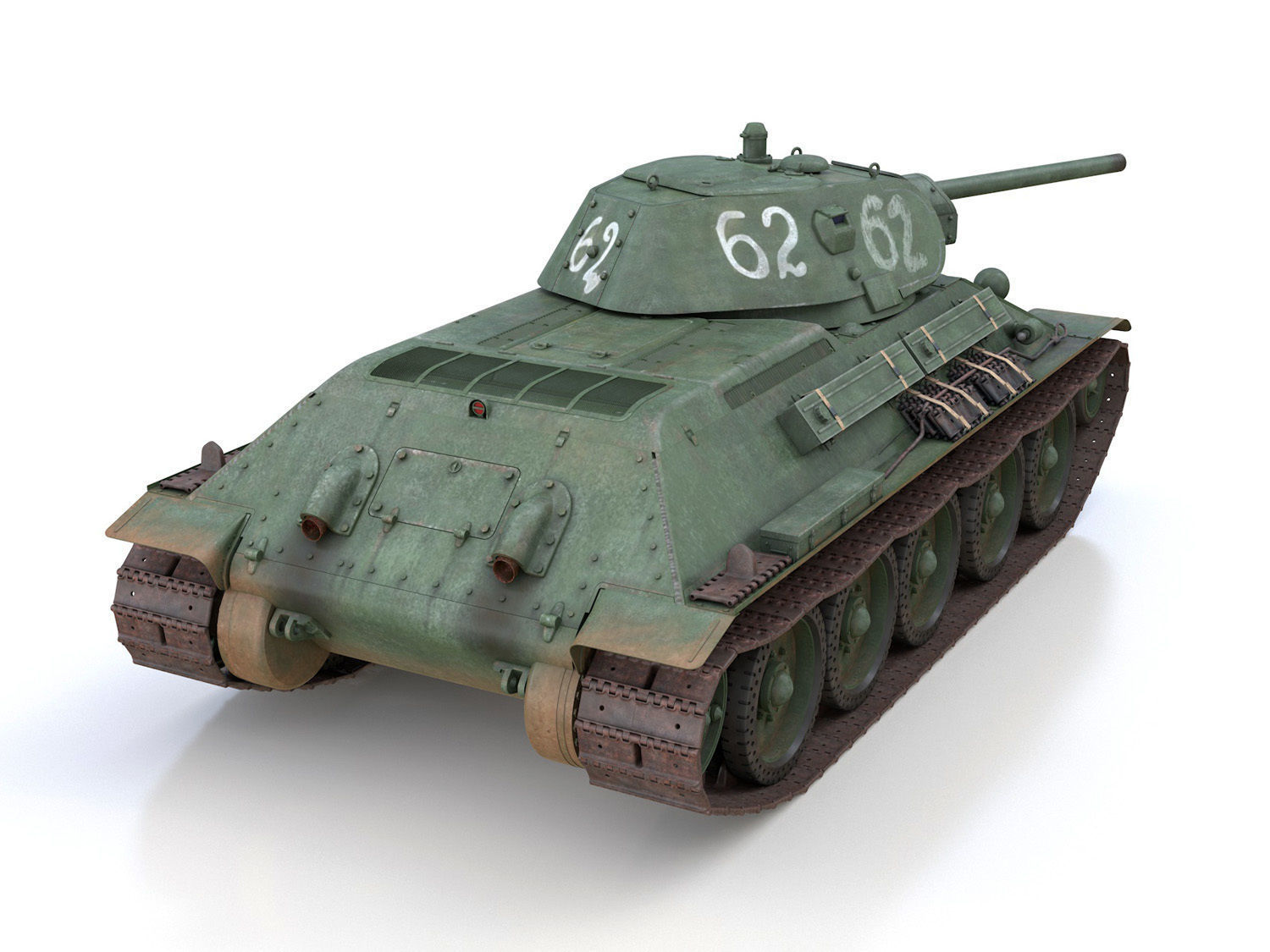 T-34-76 - Model 1941 -Soviet medium tank - 62 3D model | CGTrader