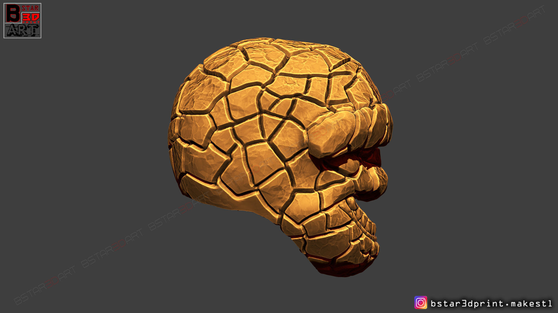 The Thing Mask - Fantastic Four - Marvel Hemet 3D model 3D printable ...