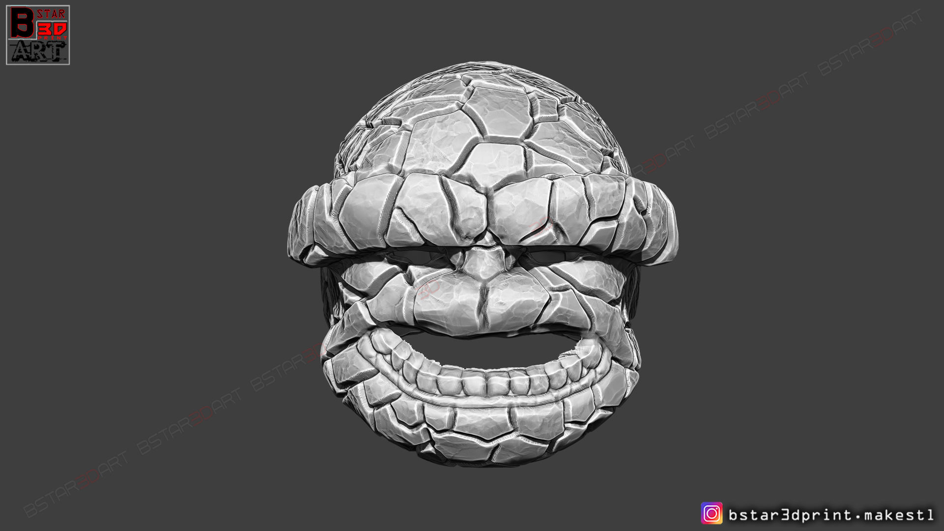 The Thing Mask - Fantastic Four - Marvel Hemet 3D model 3D printable ...
