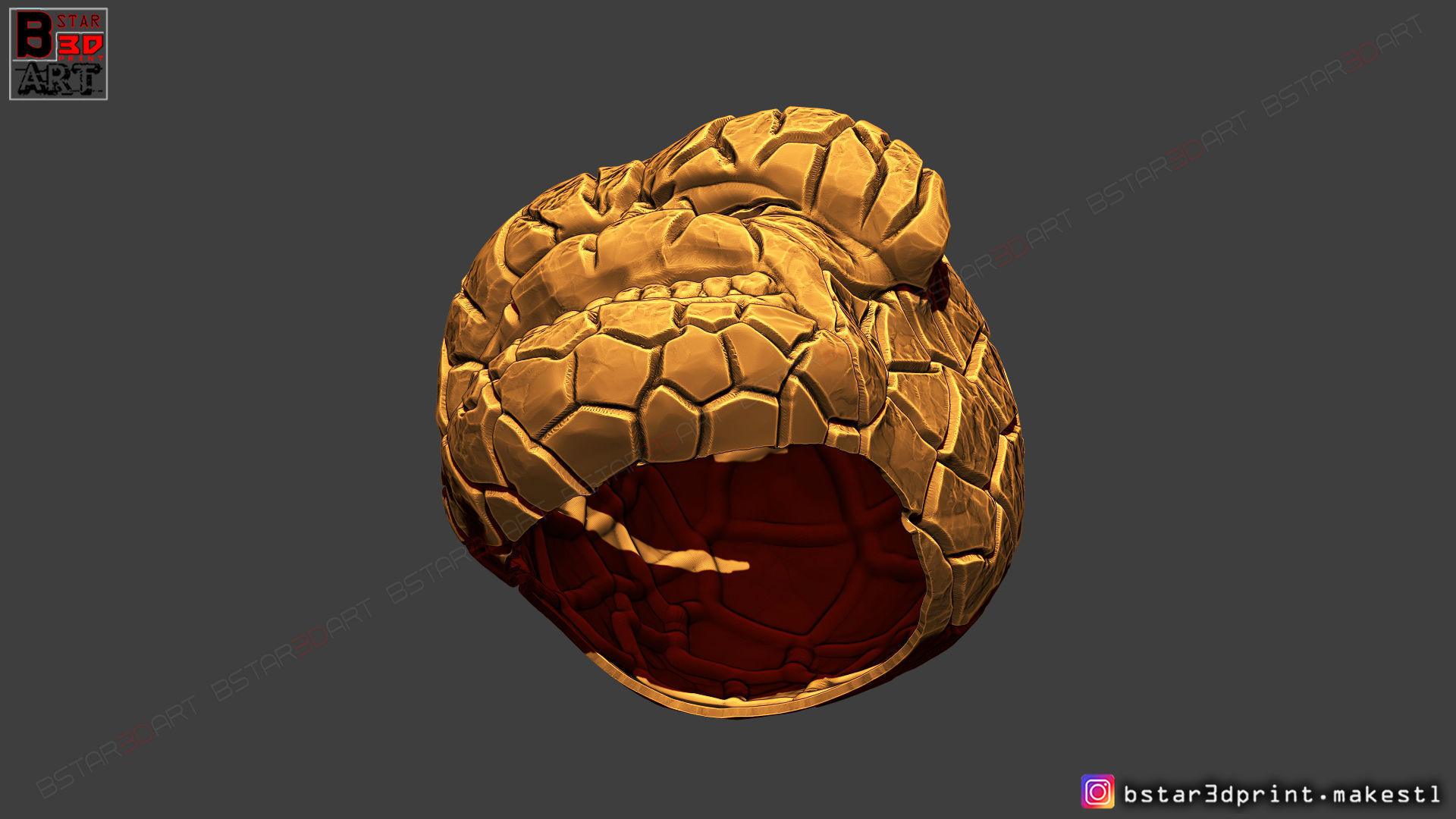 The Thing Mask - Fantastic Four - Marvel Hemet 3D model 3D printable ...