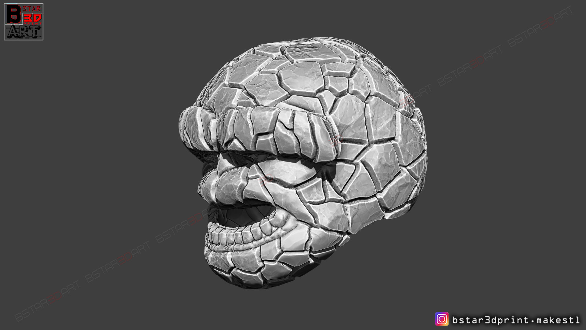 The Thing Mask - Fantastic Four - Marvel Hemet 3D model 3D printable ...