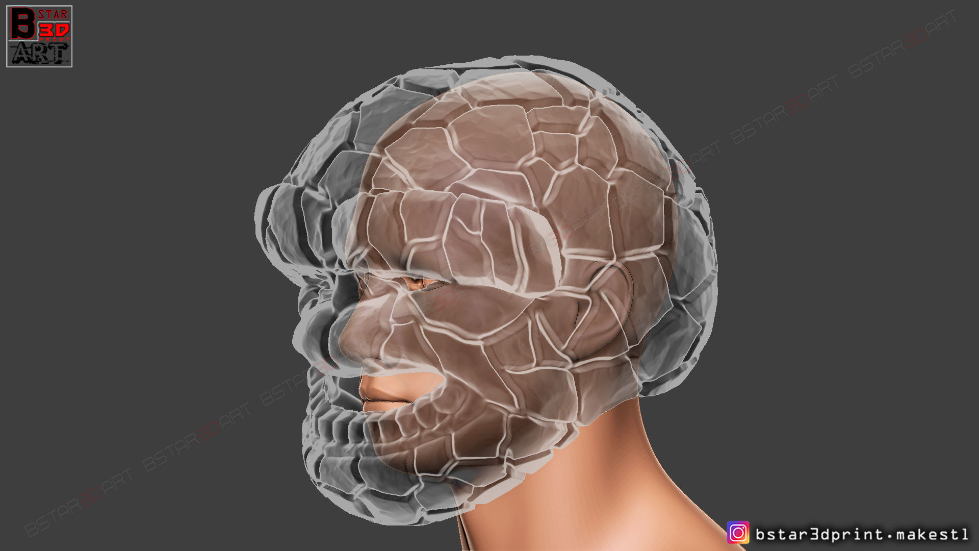 The Thing Mask - Fantastic Four - Marvel Hemet 3D model 3D printable ...