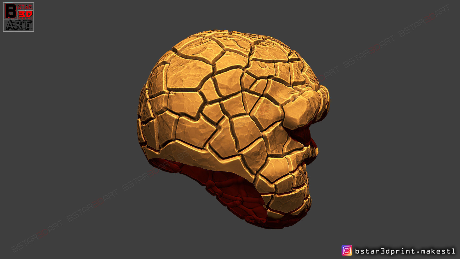 The Thing Mask - Fantastic Four - Marvel Hemet 3D model 3D printable ...