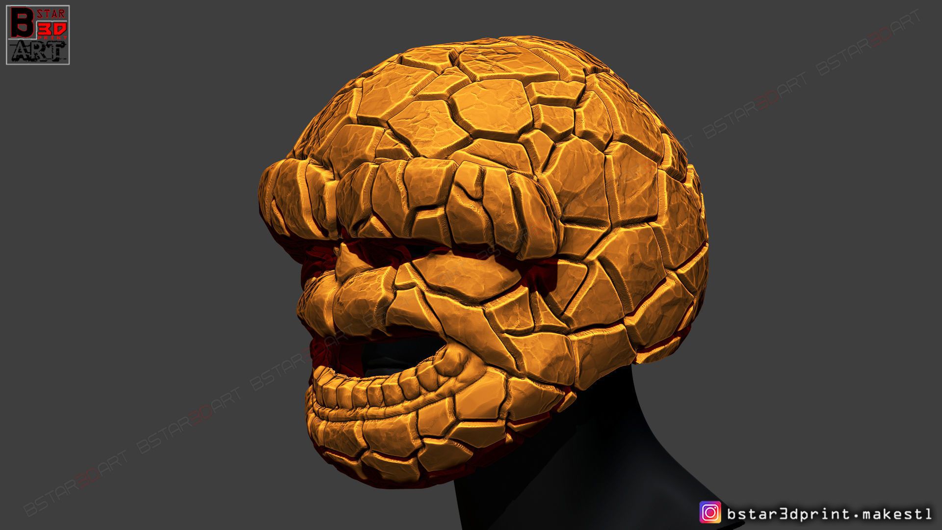 The Thing Mask - Fantastic Four - Marvel Hemet 3D model 3D printable ...