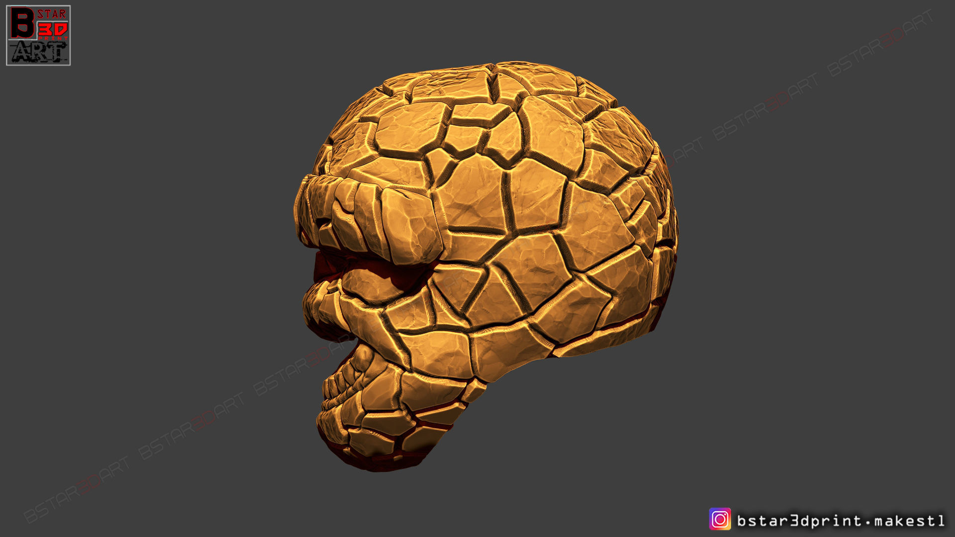 The Thing Mask - Fantastic Four - Marvel Hemet 3D model 3D printable ...
