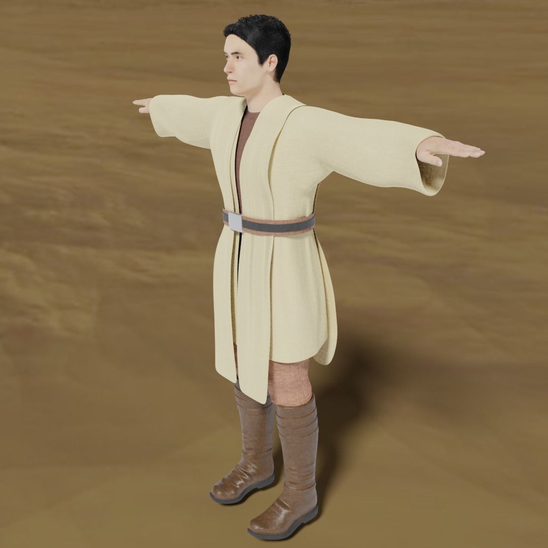 3D model Jedi-rigged and animated VR / AR / low-poly | CGTrader