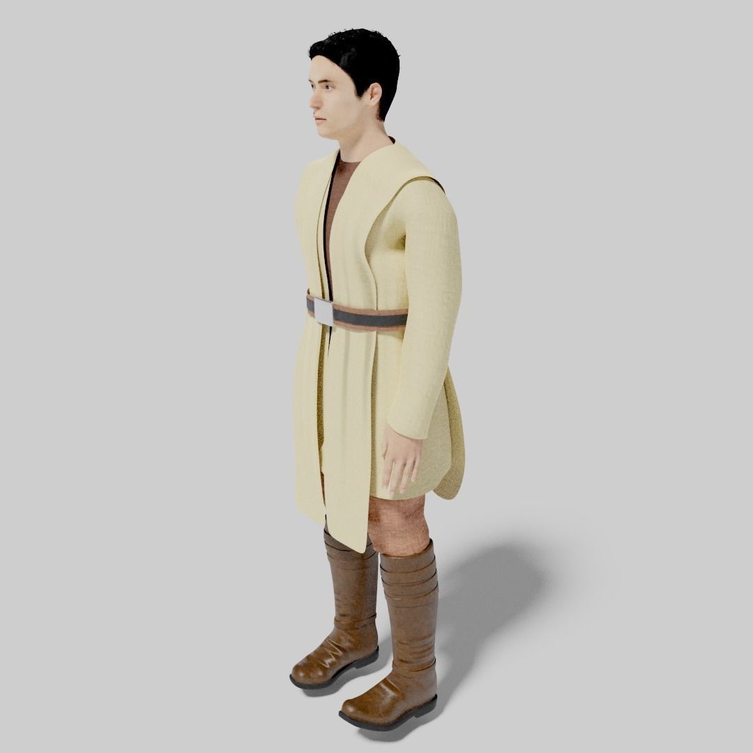 3D model Jedi-rigged and animated VR / AR / low-poly | CGTrader