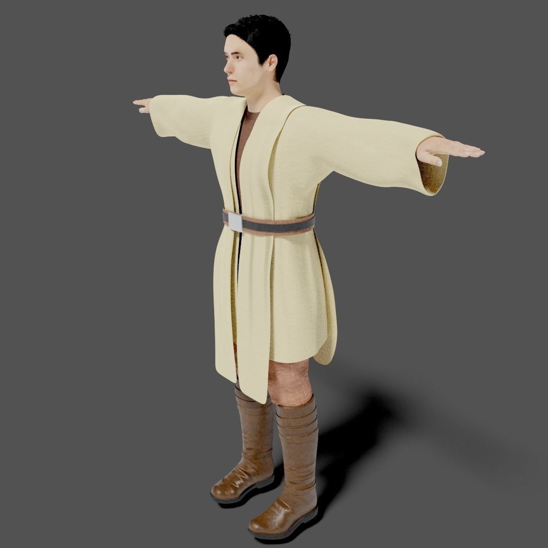 3D model Jedi-rigged and animated VR / AR / low-poly | CGTrader
