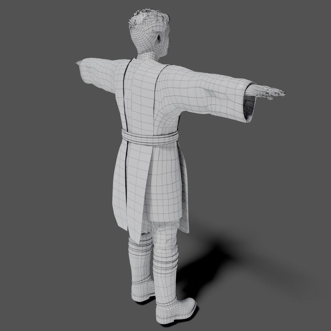 3D model Jedi-rigged and animated VR / AR / low-poly | CGTrader