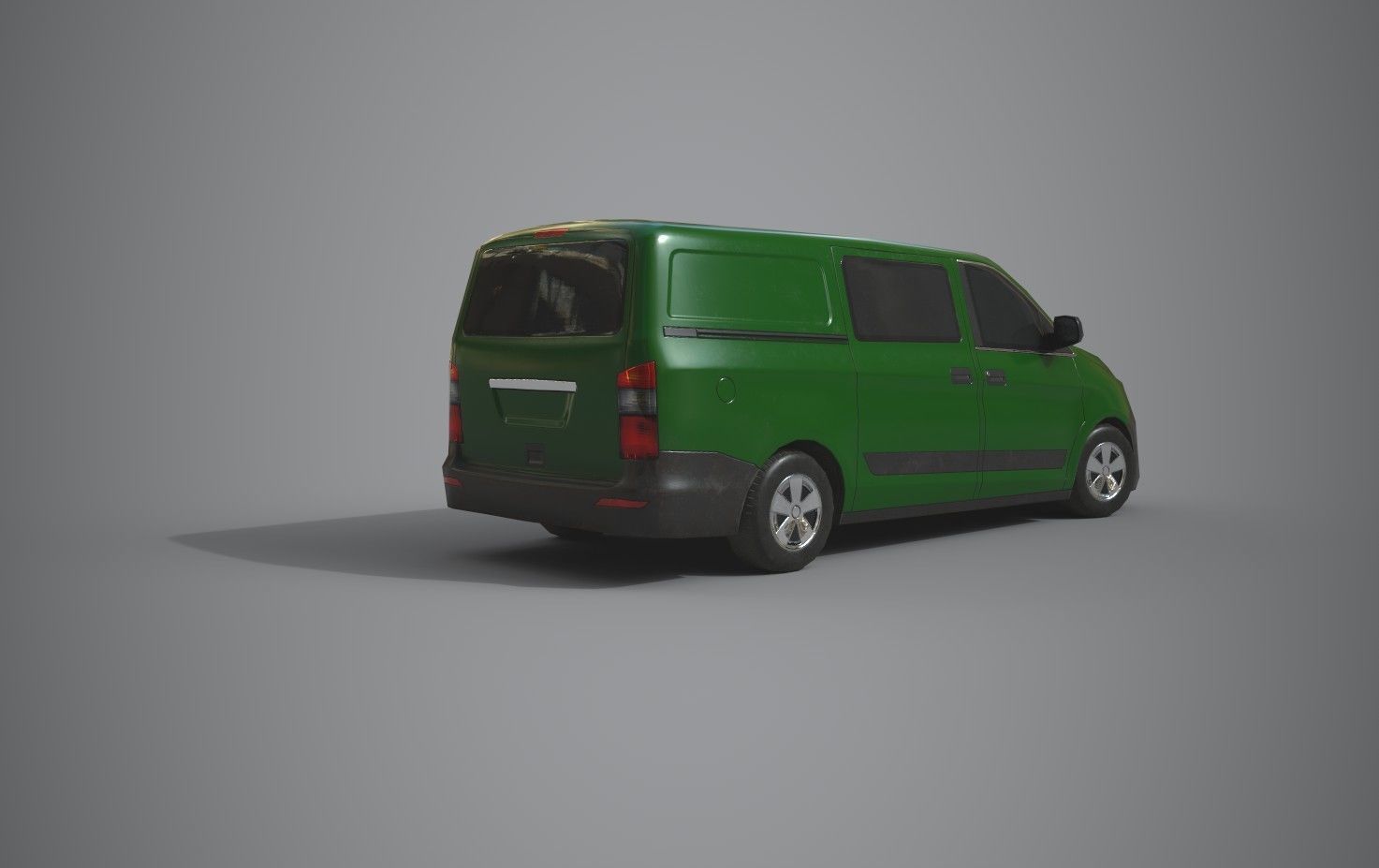 3D model Generic Minivan Green VR / AR / low-poly | CGTrader