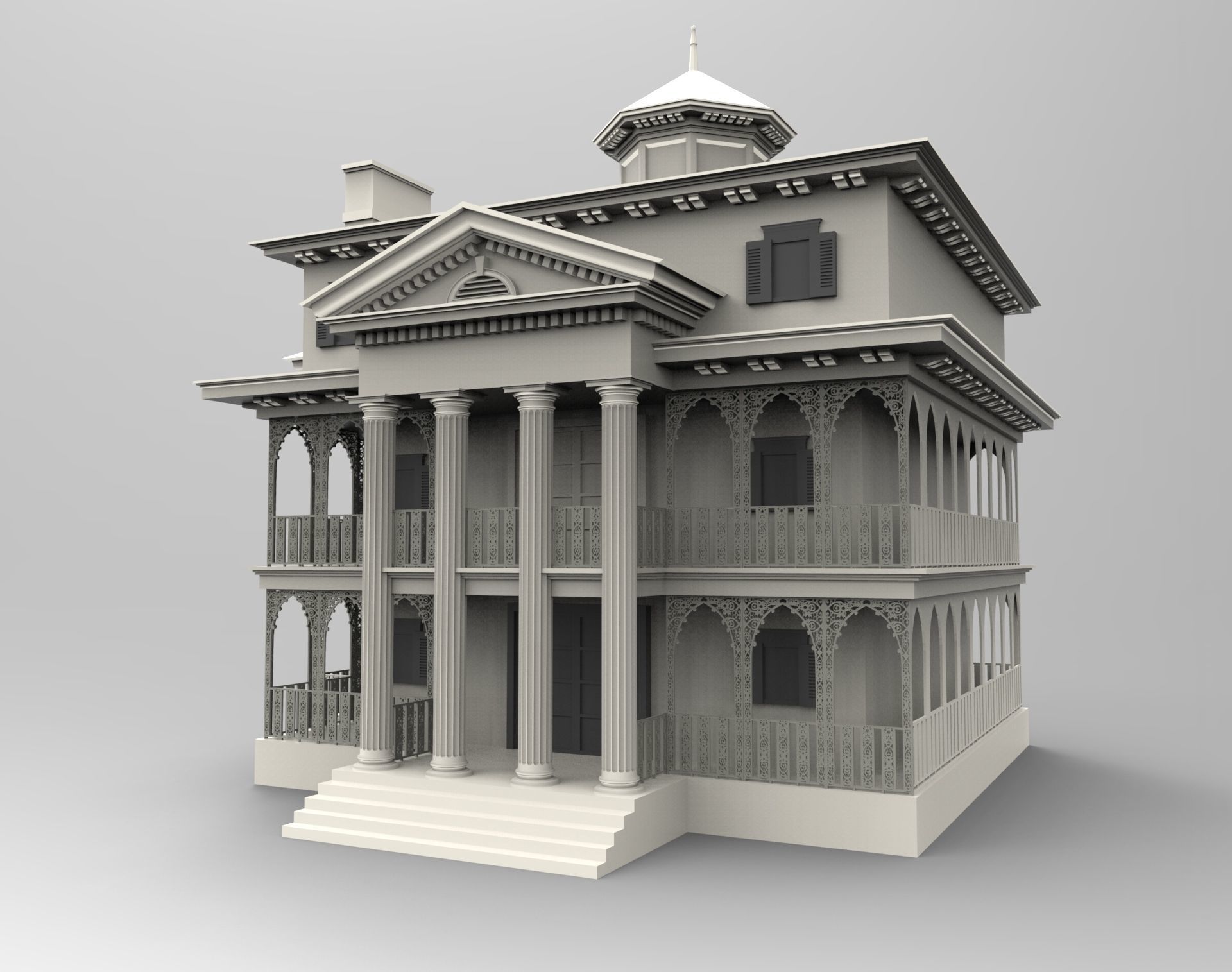 Disneyland Haunted Mansion 3D model 3D printable | CGTrader