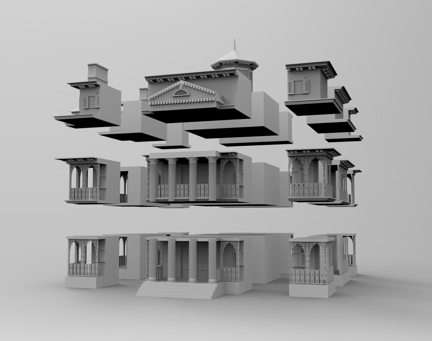 Disneyland Haunted Mansion 3D model 3D printable | CGTrader