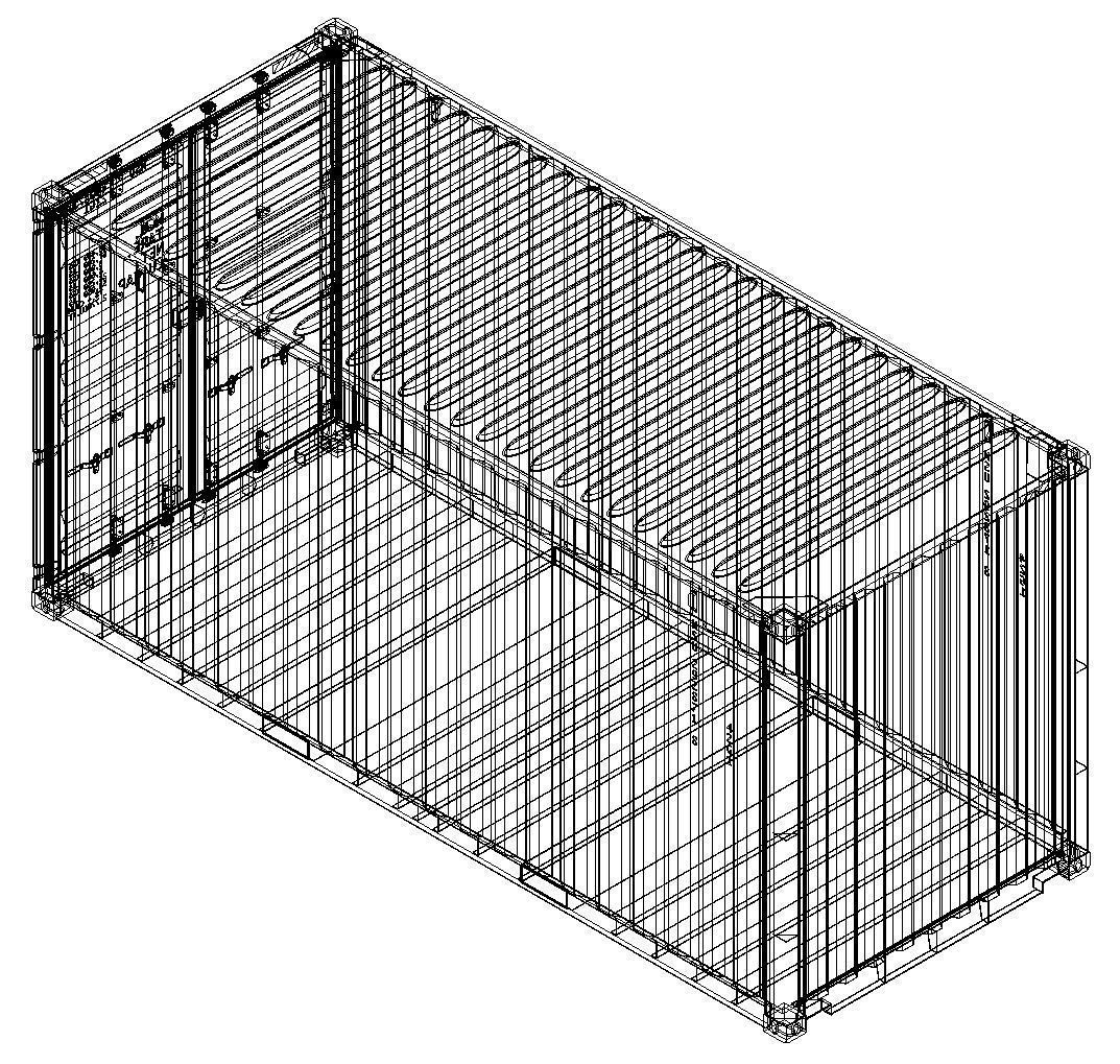 Autodesk Revit 2016 Shipping Container 20 Foot High Cube 3D model ...