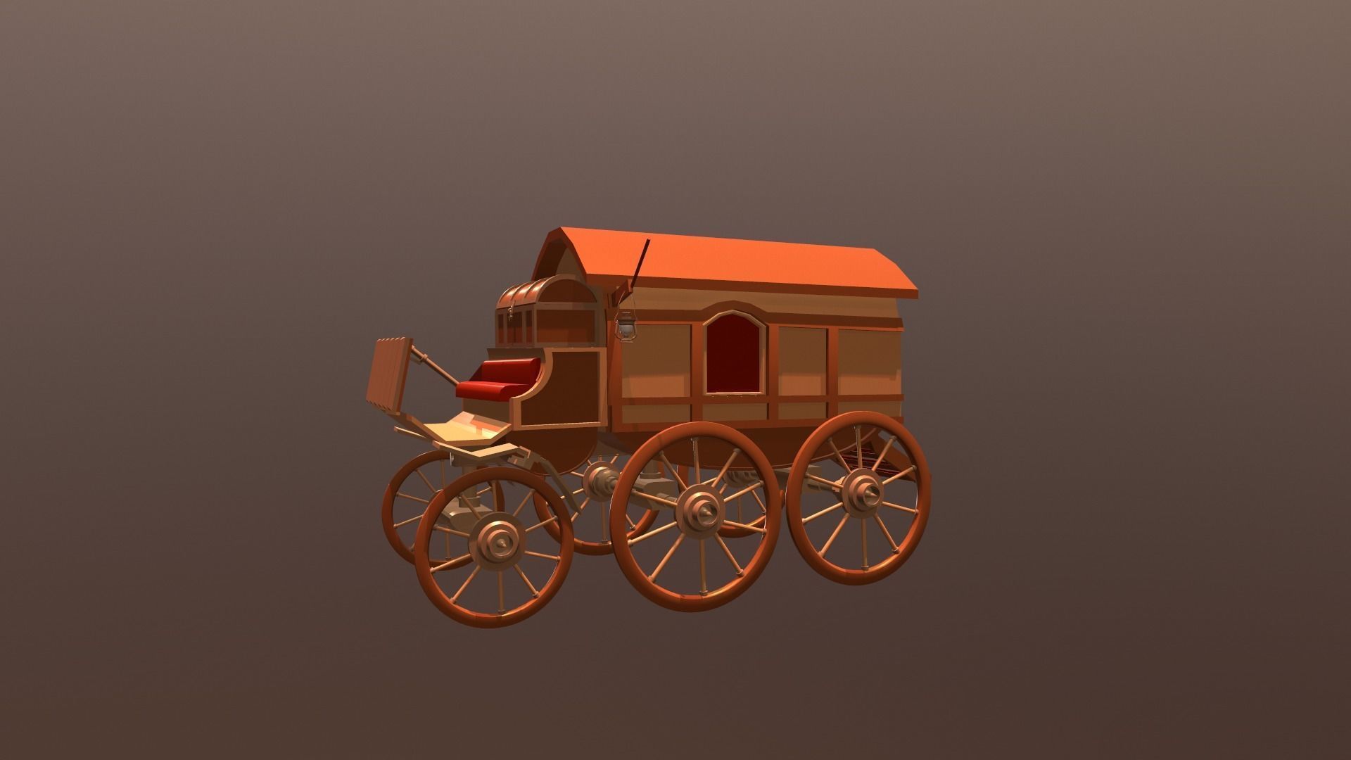 3D model Medieval Trade Wagon VR / AR / low-poly | CGTrader