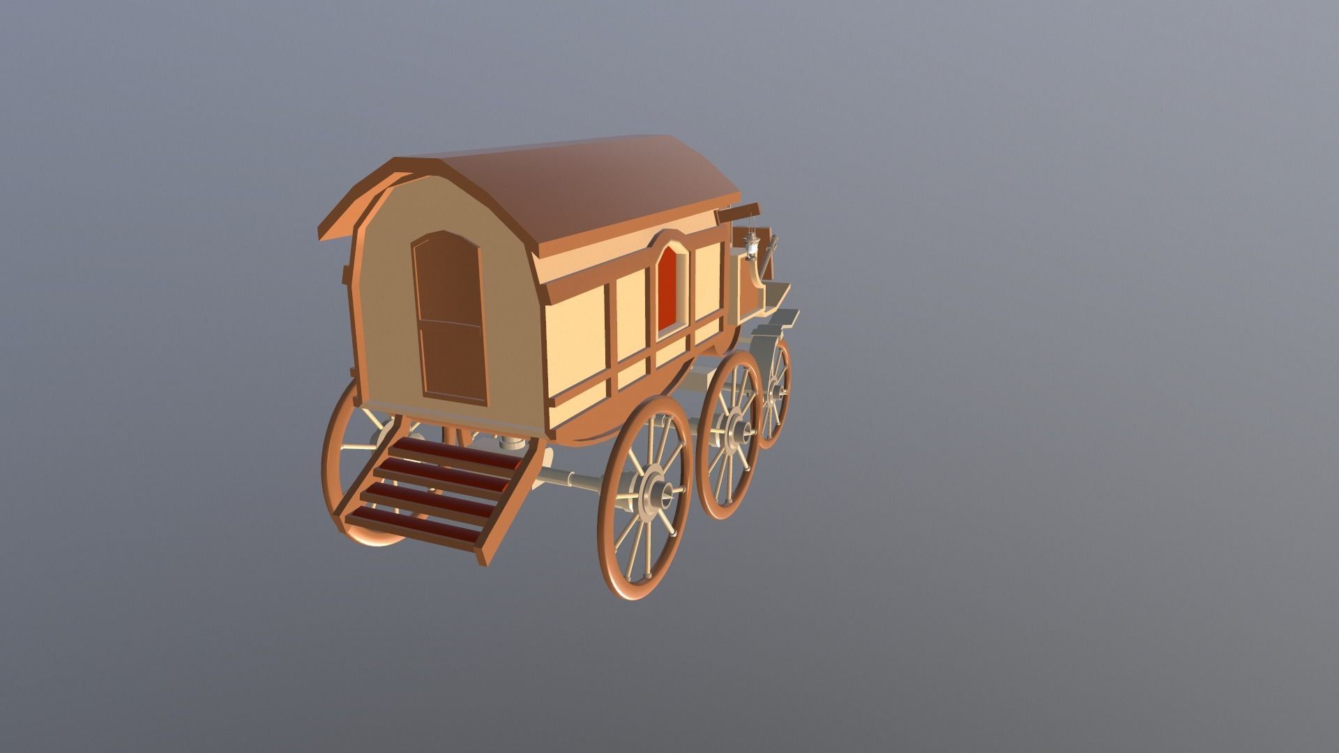 3D model Medieval Trade Wagon VR / AR / low-poly | CGTrader