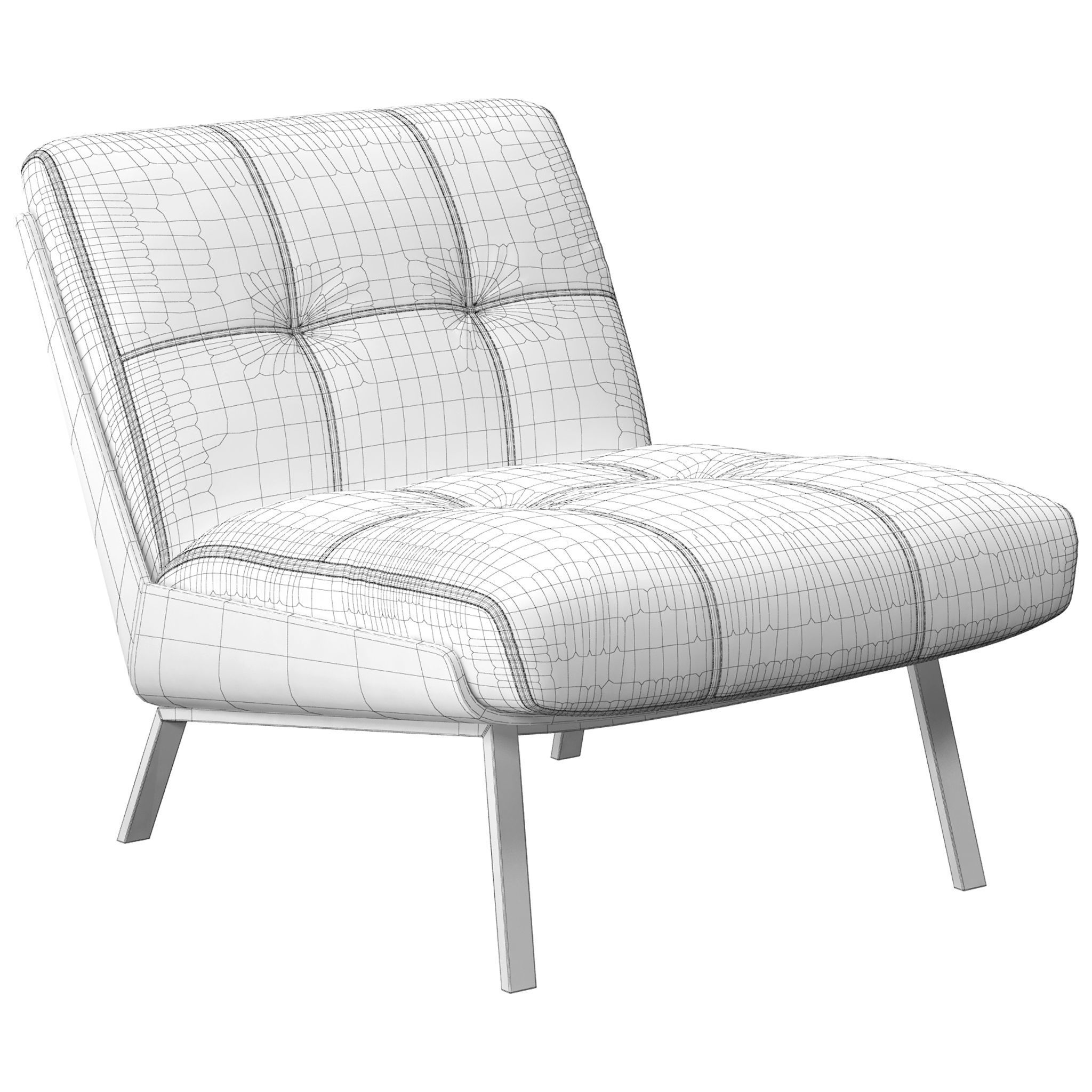 Daiki armchairs by Minotti 3D model | CGTrader