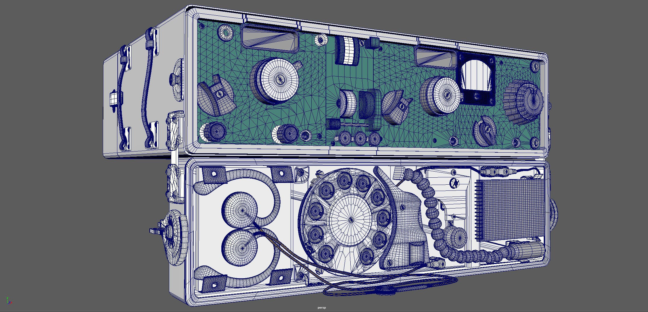 R-353 Proton Soviet spy radio 3D model | CGTrader