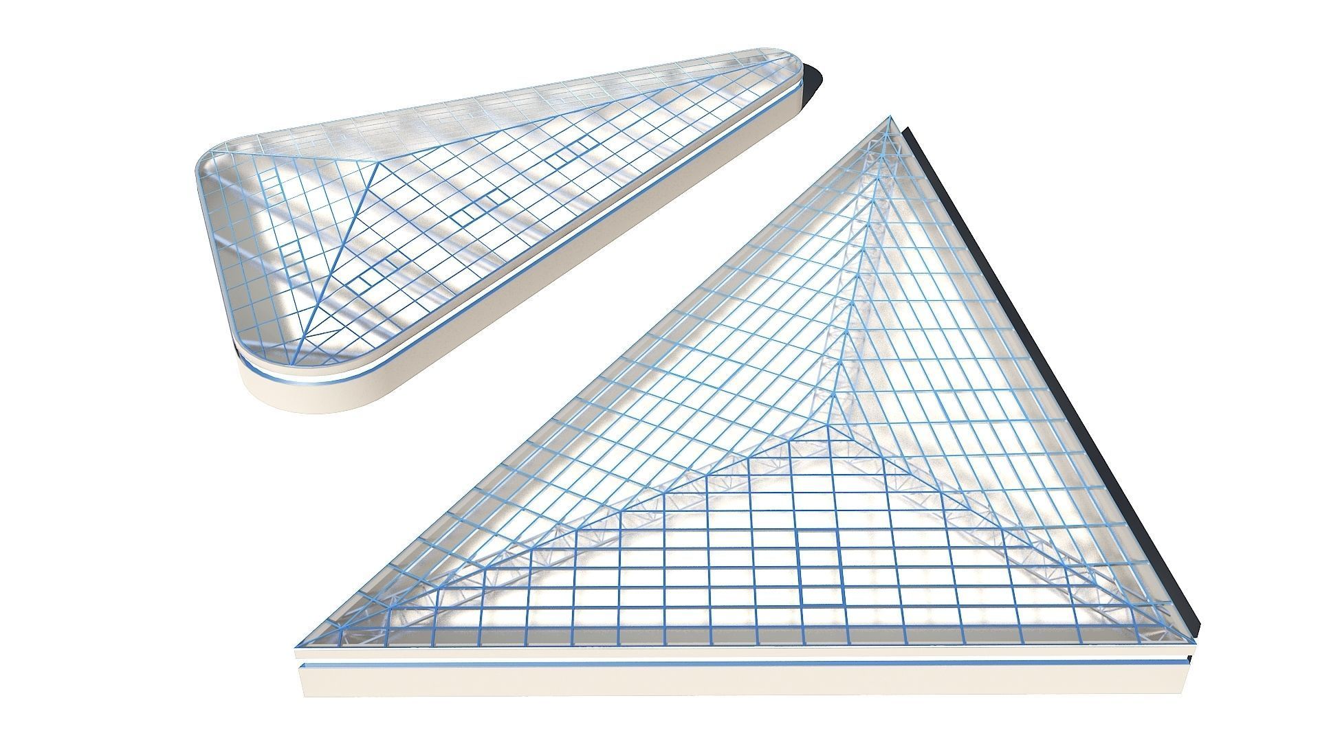 Roof Skylight triangle pack 3D model | CGTrader